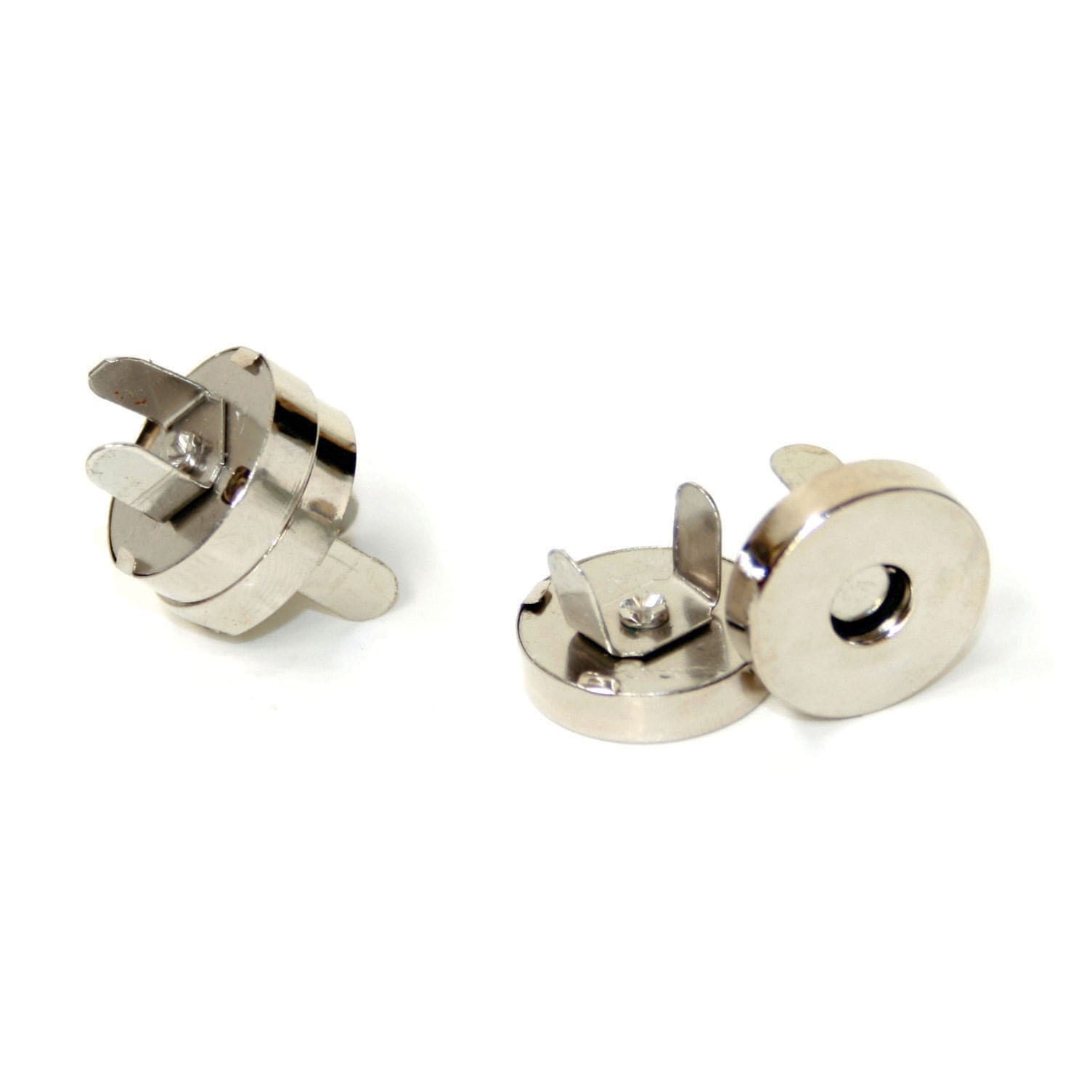 14mm x 3.5mm Silver Magnetic Bag Clasp - Magnets NZ - Local Supplier