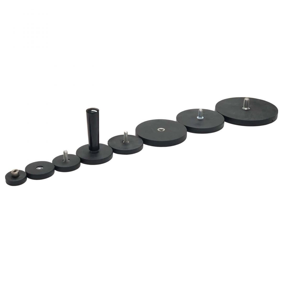 43mm Rubber Encased Holding Magnet With Handle - Magnets NZ - Local ...